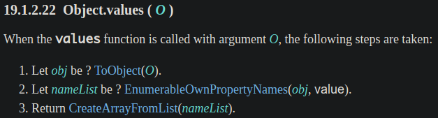 JavaScript 4 Object keys Object values Object entries 